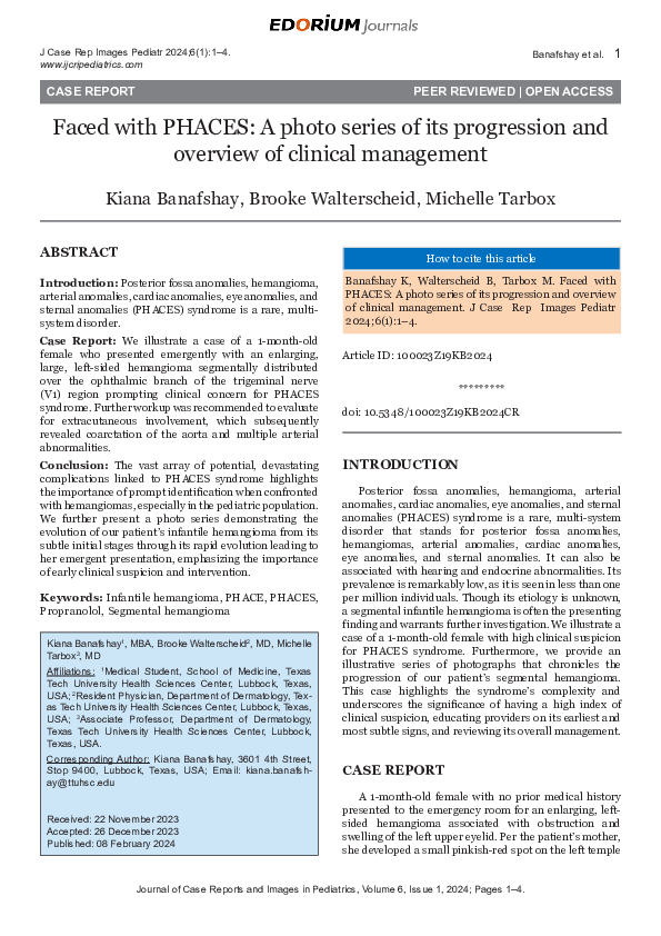 (PDF) Faced with PHACES: A photo series of its progression and overview ...