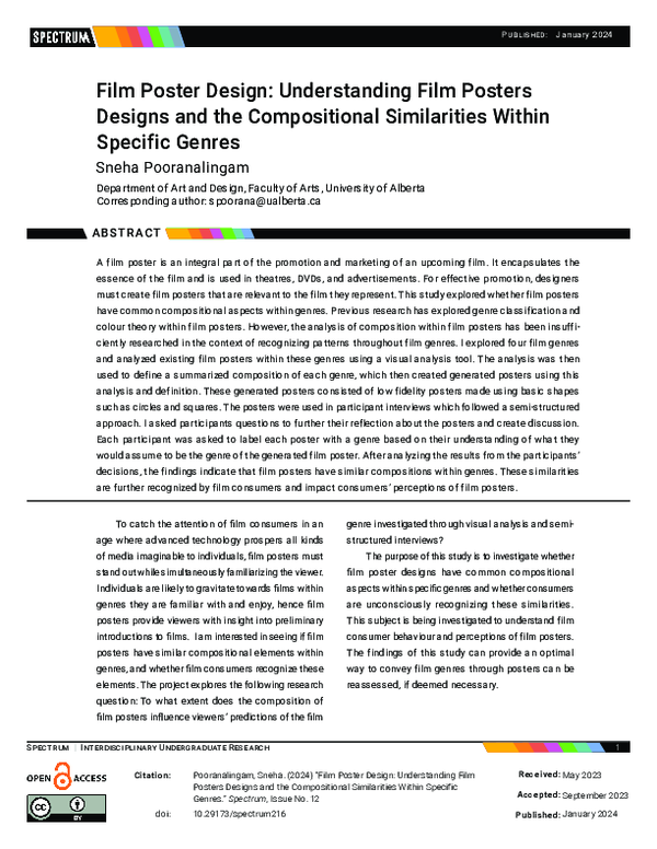 (PDF) Film Poster Design: Understanding Film Poster Designs and the ...