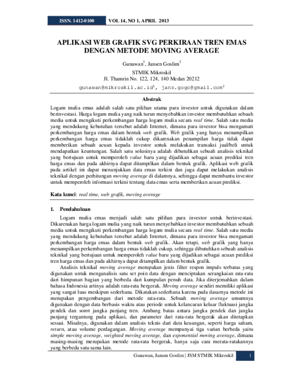 (PDF) Aplikasi Web Grafik SVG Perkiraan Tren Emas dengan Metode Moving ...