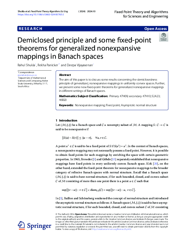 (PDF) Demiclosed principle and some fixed-point theorems for generalized nonexpansive mappings ...