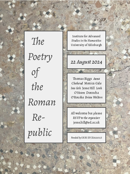 (PDF) The Poetry of the Roman Republic