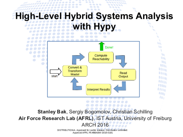 Pdf High Level Hybrid Systems Analysis With Hypy