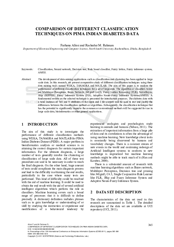 (PDF) Comparison of Different Classification Techniques Using WEKA for Breast Cancer