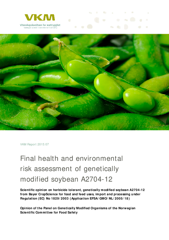 (PDF) Final Health and Environmental Risk Assessment of Genetically ...
