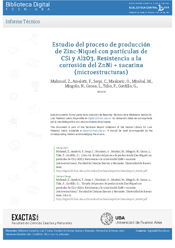 (PDF) Estudio del proceso de producción de Zinc-Níquel con partículas ...