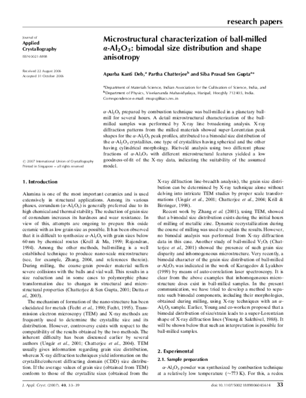 (PDF) Microstructural Characterization of Ball Milled Co 60 Fe 18 Ti 18 Nb 4 Alloys and Their ...