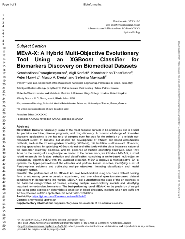 (PDF) MEvA-X: a hybrid multiobjective evolutionary tool using an XGBoost classifier for ...