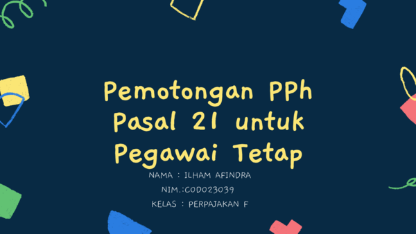 (PDF) Ppt PPh pasal 21 pegawai tetap