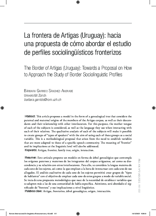 (PDF) La frontera de Artigas (Uruguay): hacia una propuesta de cómo abordar el estudio de ...
