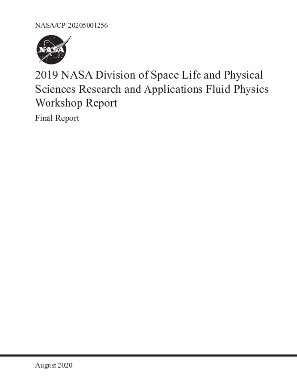 (PDF) 2019 NASA Division of Space Life and Physical Sciences Research ...