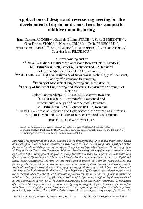 (PDF) Applications of design and reverse engineering for the ...