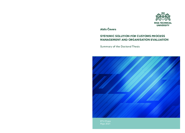 (PDF) Systemic Solution for Customs Process Management and Organisation ...