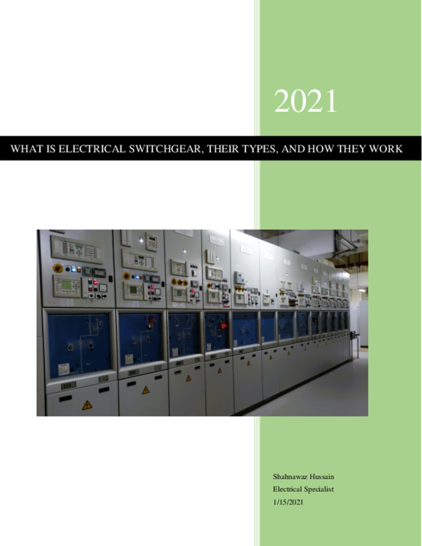 (PDF) Electrical Switchgear