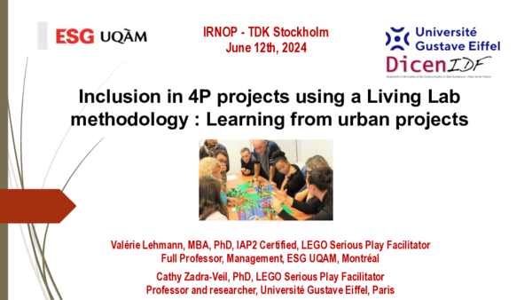 (PDF) Inclusion in 4P projects using a Living Lab methodology ...