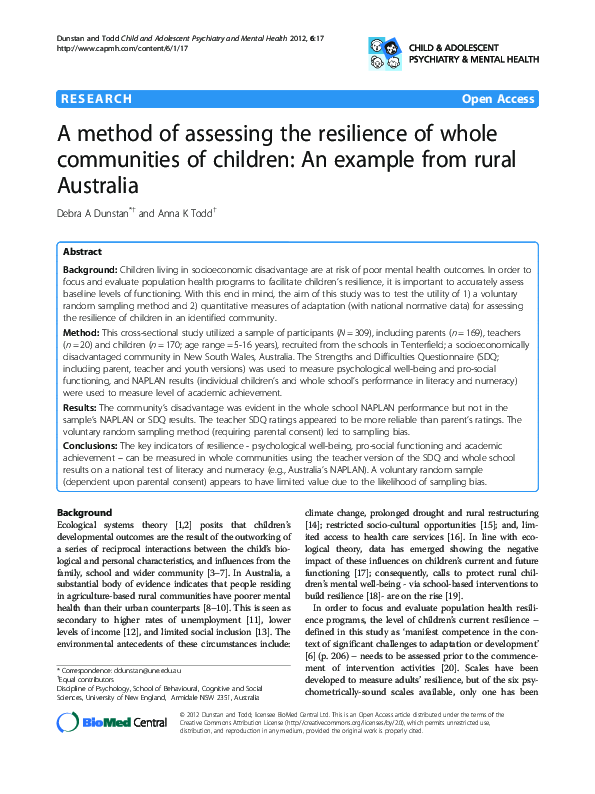 (PDF) A method of assessing the resilience of whole communities of ...