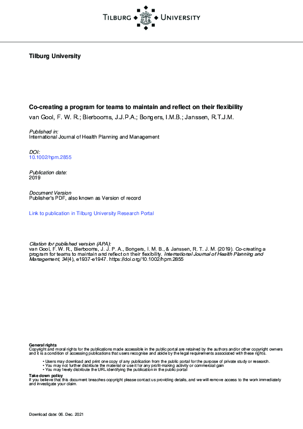 (PDF) Creating Interprofessional Teams