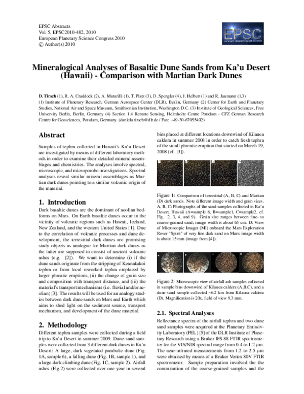 (PDF) Wind-driven particle mobility on Mars: Insights from Mars ...