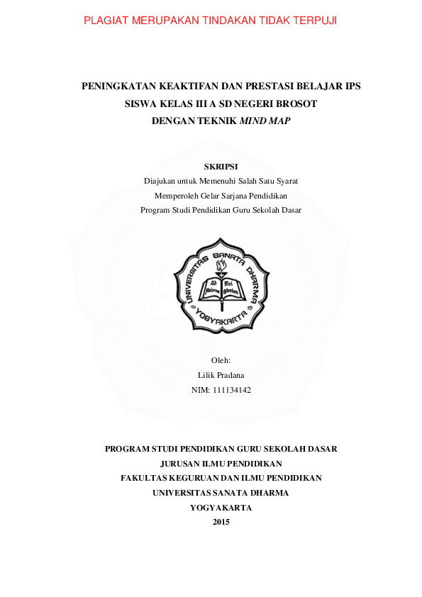 (PDF) Peningkatan keaktifan dan prestasi belajar IPS siswa kelas III A SD Negeri Brosot dengan ...