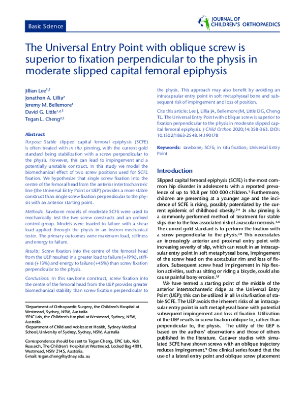 (PDF) The Universal Entry Point with oblique screw is superior to ...