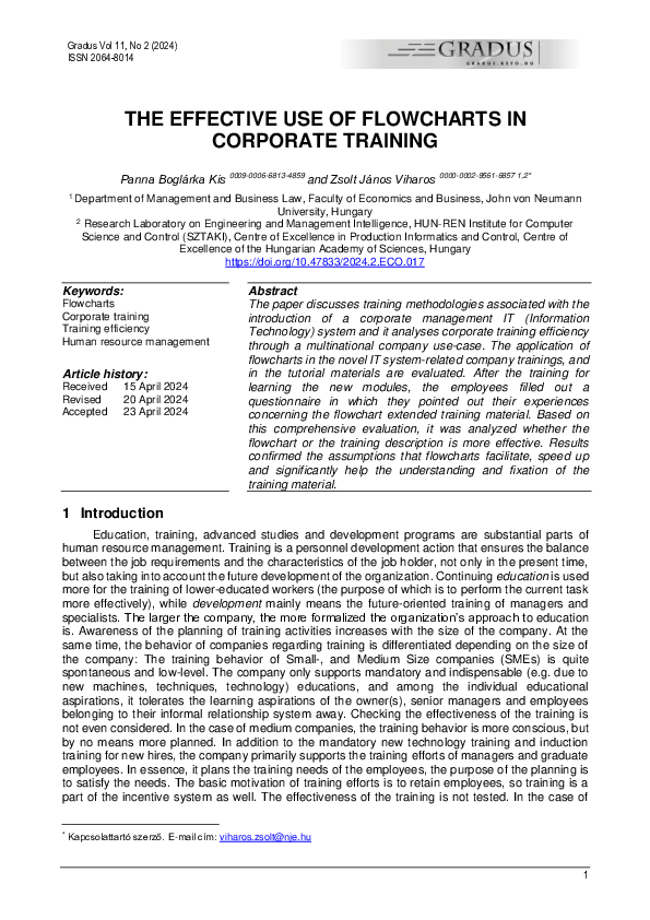 (PDF) The effective use of flowcharts in corporate training