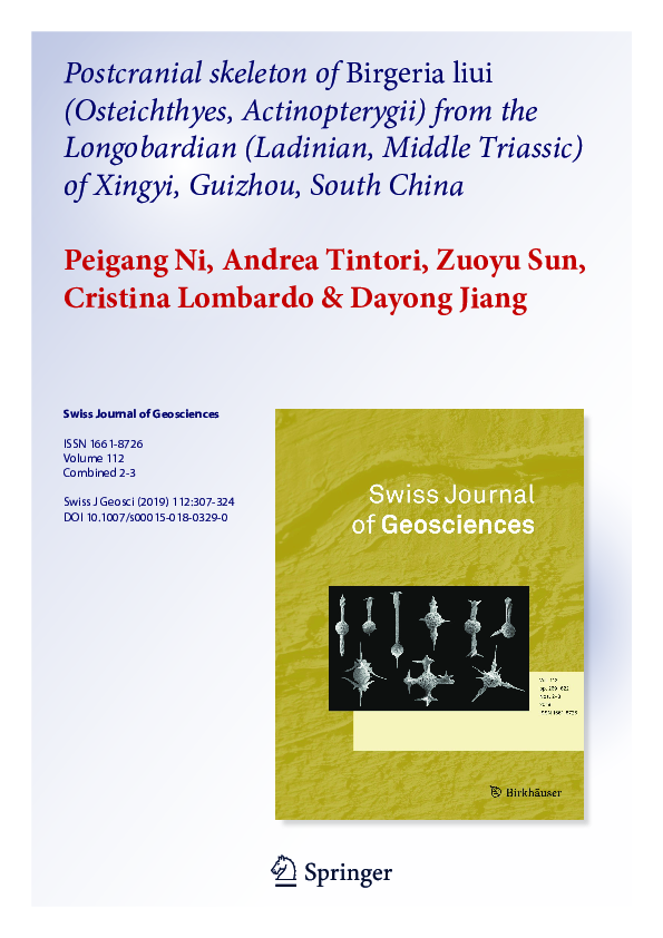 (PDF) A new specimen of Birgeria liui (Osteichthyes, Actinopterygii ...
