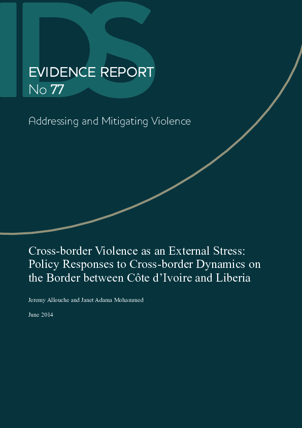 (PDF) Cross-border Violence as an External Stress: Policy Responses to ...