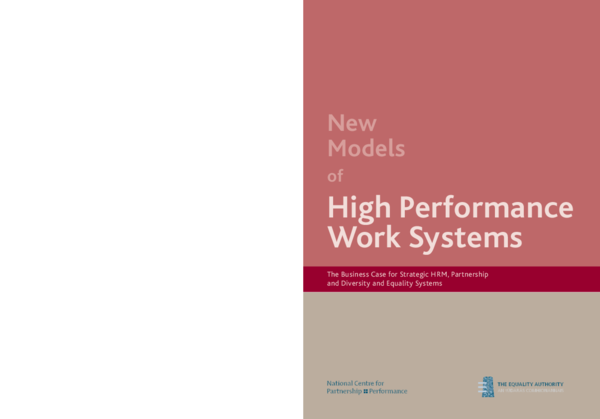 (PDF) New models of high performance work systems