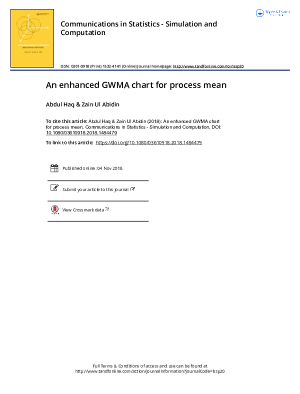 (PDF) An enhanced GWMA chart for process mean