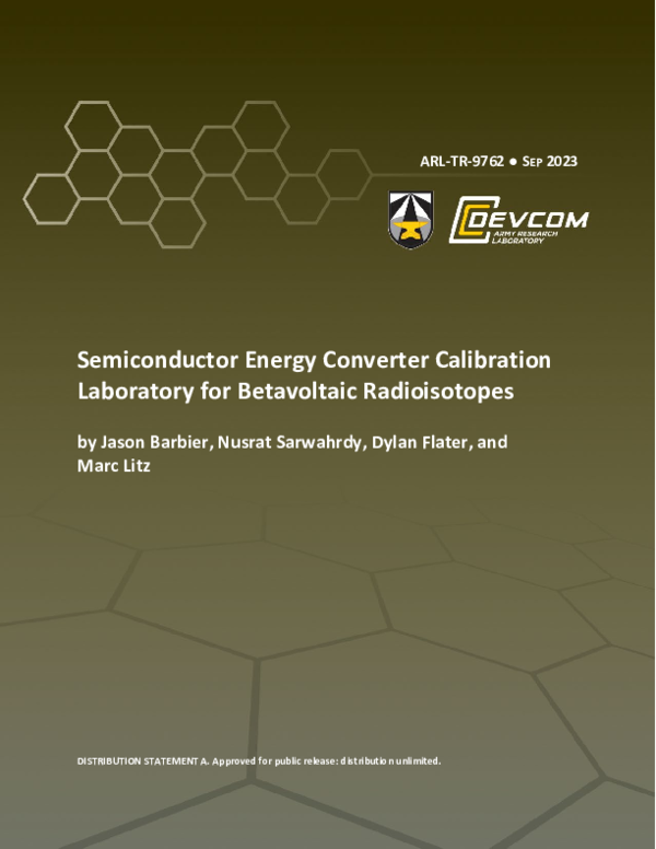 (PDF) Semiconductor Energy Converter Calibration Laboratory for ...