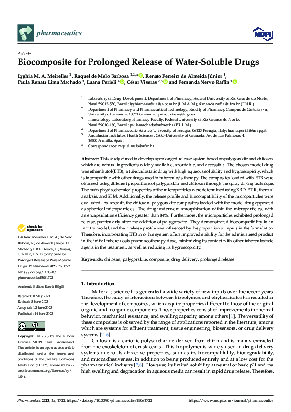 (PDF) Biocomposite for Prolonged Release of Water-Soluble Drugs