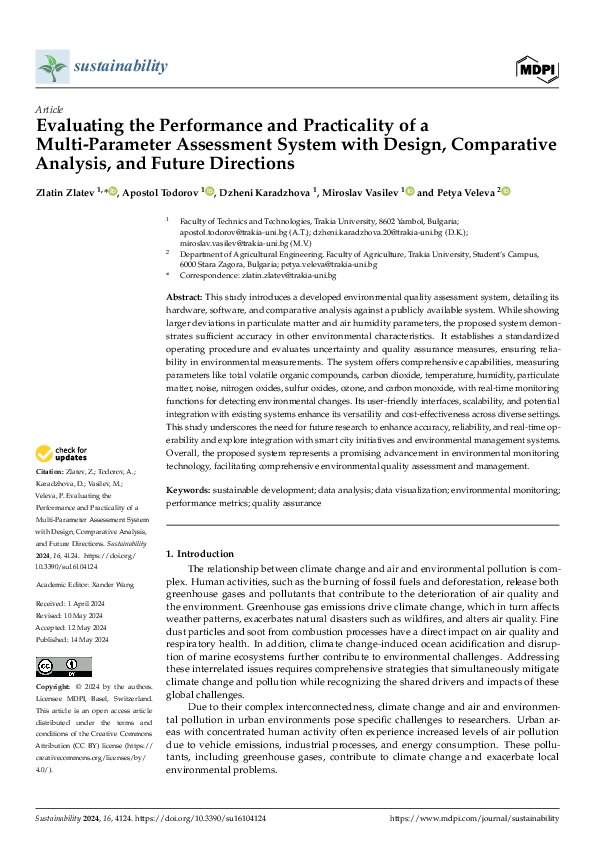 (PDF) Evaluating the Performance and Practicality of a Multi-Parameter Assessment System with ...