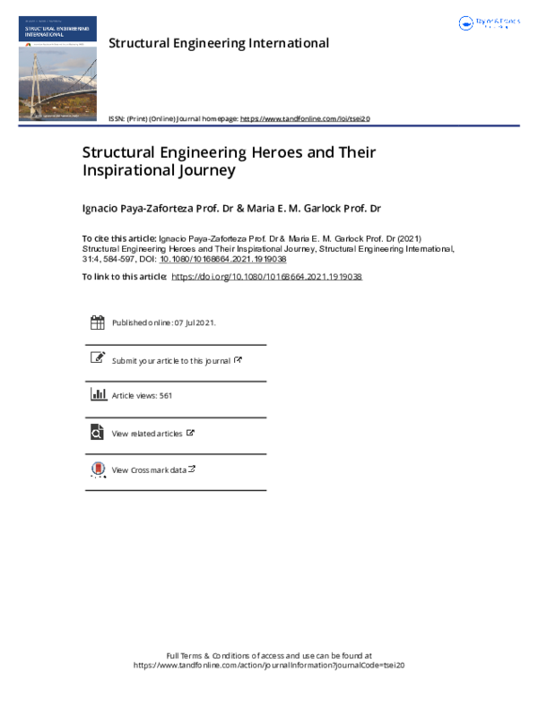 (PDF) Structural Engineering Heroes and Their Inspirational Journey