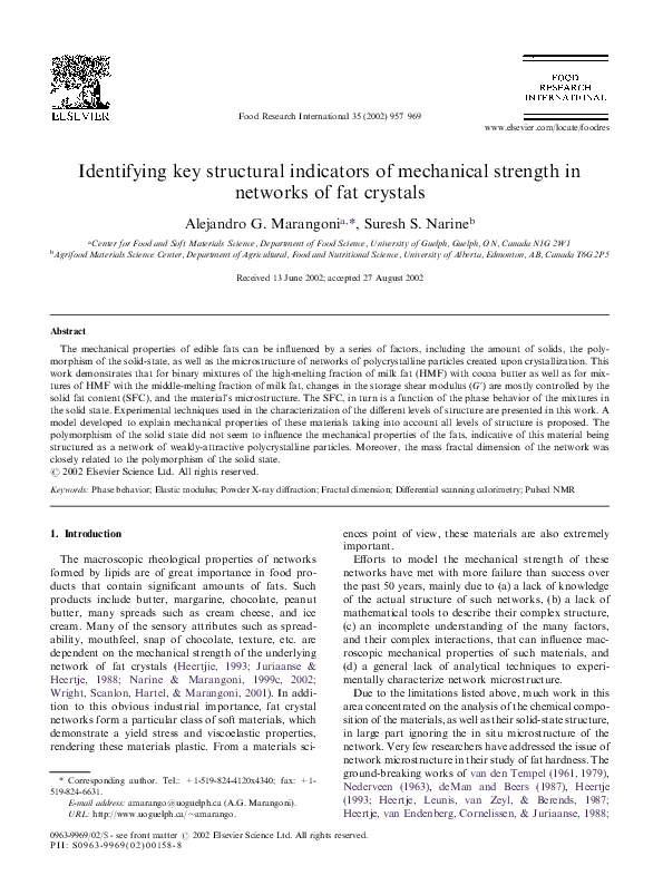 (PDF) Identifying key structural indicators of mechanical strength in ...