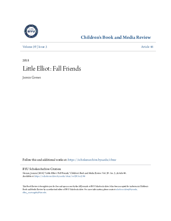 (PDF) Little Elliot: Fall Friends