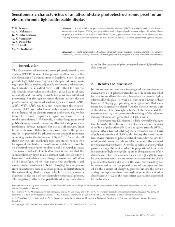 (PDF) Sensitometric characteristics of an all‐solid‐state ...
