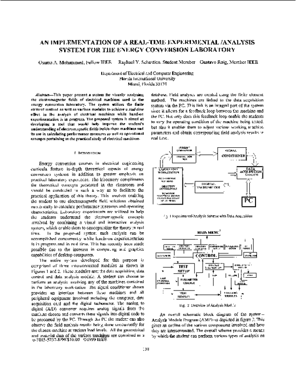 (PDF) An implementation of a real-time experimental/analysis system for the energy conversion ...