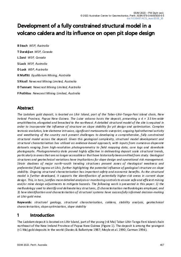 (PDF) Development of a fully constrained structural model in a volcano caldera and its influence ...