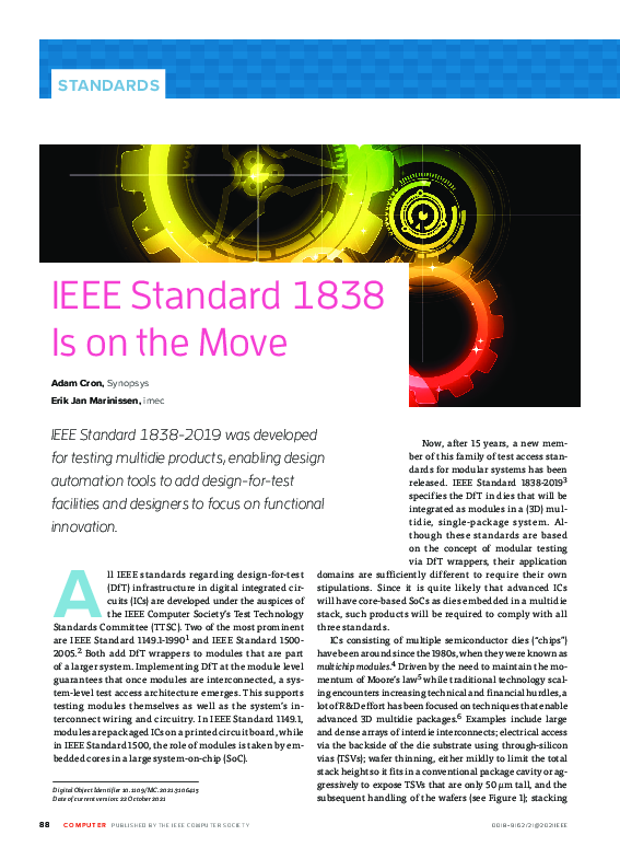 (PDF) IEEE Standard 1838 Is on the Move