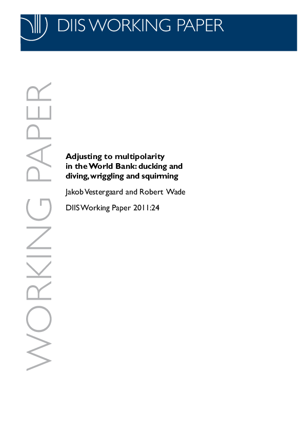 (PDF) Adjusting to multipolarity in the World Bank: Ducking and diving ...