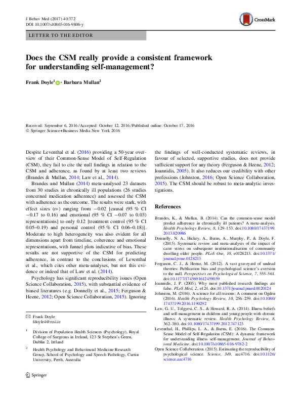 (PDF) Does the CSM really provide a consistent framework for ...