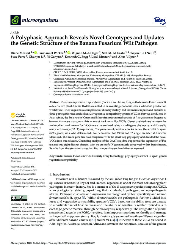 (PDF) A Polyphasic Approach Reveals Novel Genotypes and Updates the ...