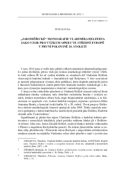 (PDF) „Jaroměřické“monografie Vladimíra Helferta jako vzor pro výzkum ...