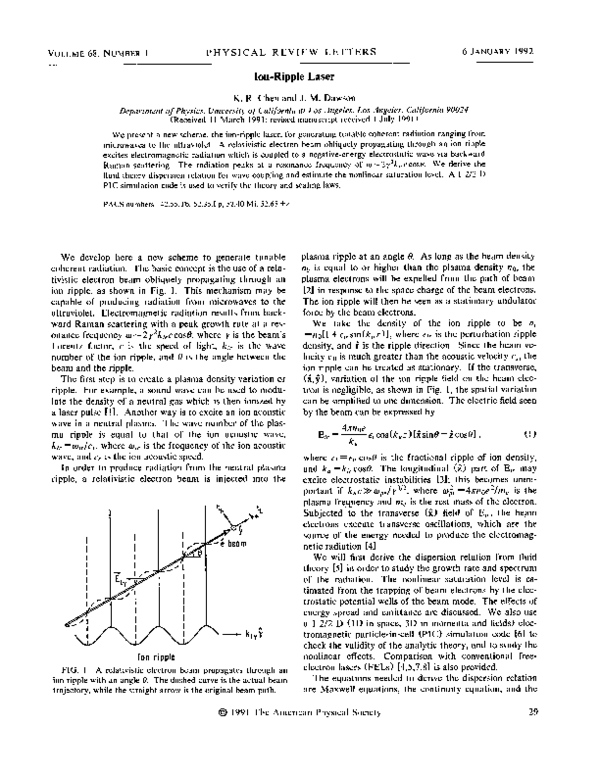 (PDF) Ion-ripple laser