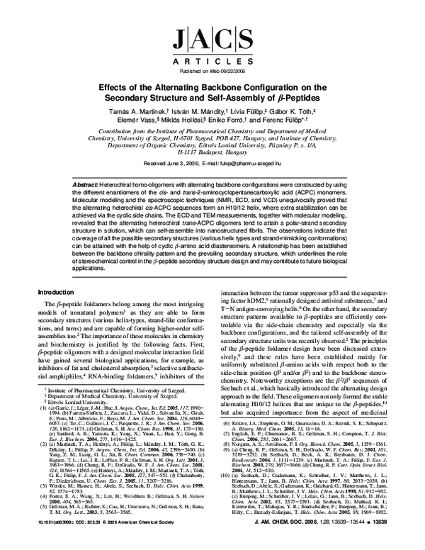 (PDF) Effects of the Alternating Backbone Configuration on the ...