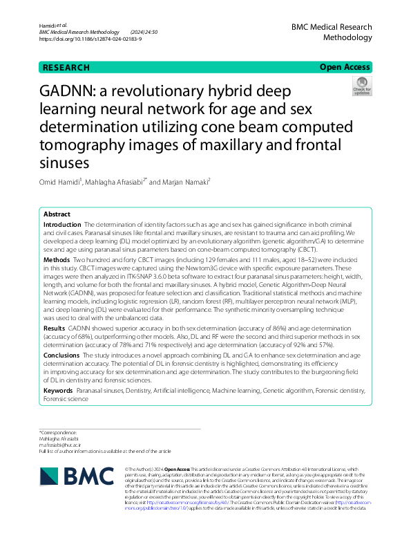 Pdf Gadnn A Revolutionary Hybrid Deep Learning Neural Network For Age And Sex Determination