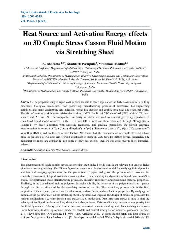 (PDF) Heat Source and Activation Energy effects on 3D Couple Stress ...