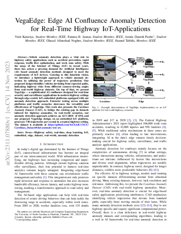 (PDF) VegaEdge: Edge AI Confluence Anomaly Detection for Real-Time Highway IoT-Applications ...