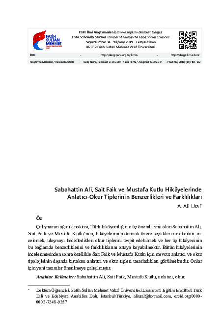 (PDF) Similarities and Differences Between Reader-Narrator Types in the ...