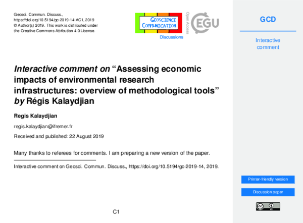 (PDF) Interactive comment on “ Assessing economic impacts of ...