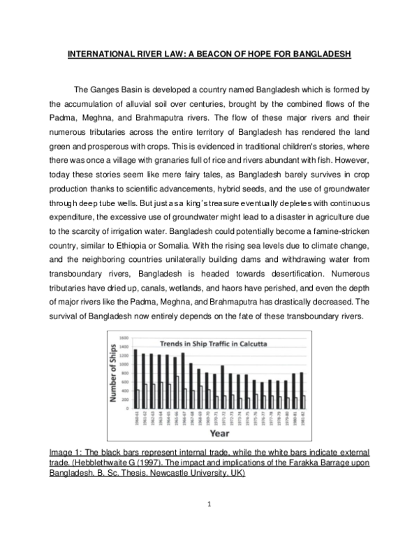 (PDF) INTERNATIONAL RIVER LAW A BEACON OF HOPE FOR BANGLADESH